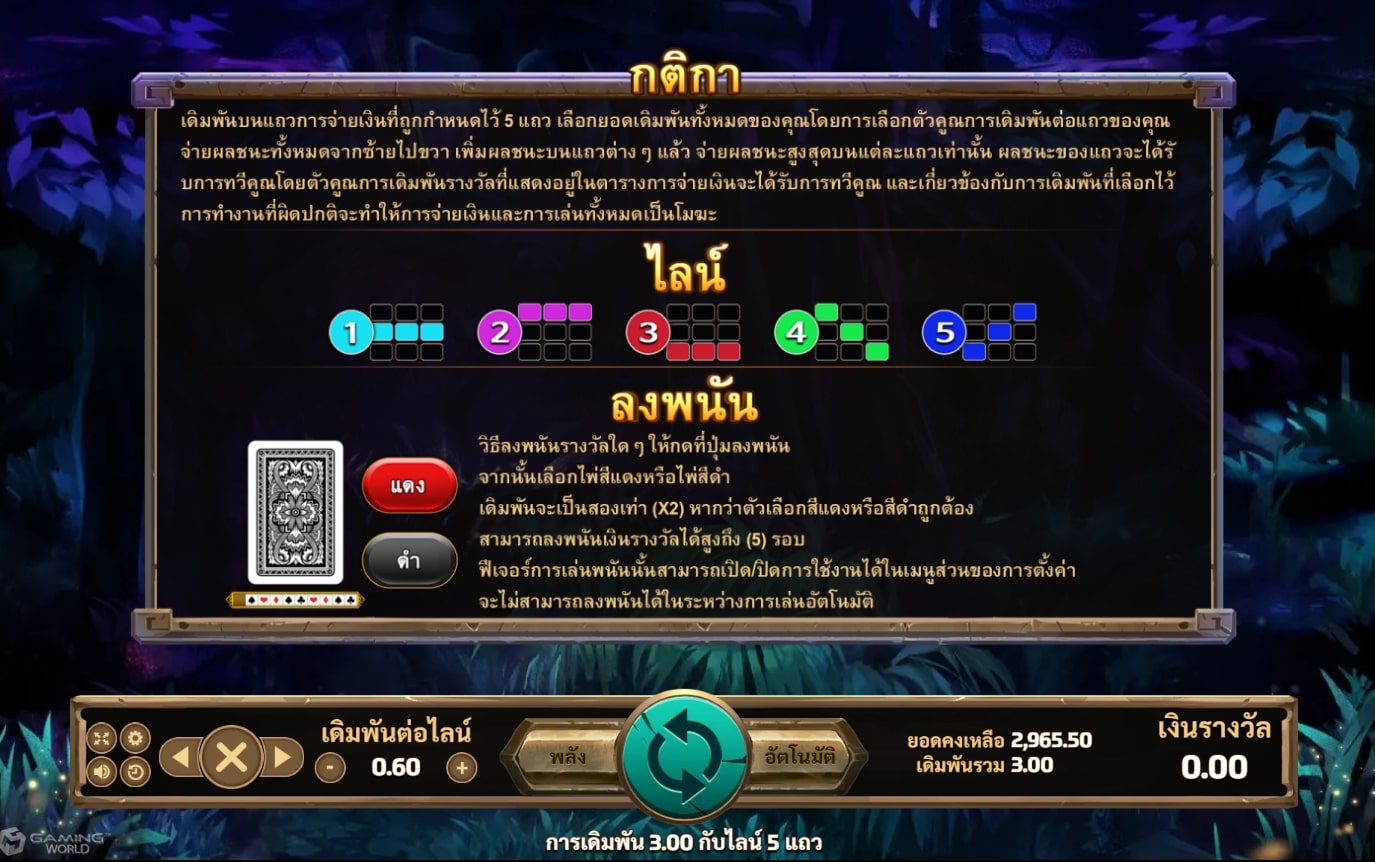 Forest treasure ทดลองเล่นสล็อตแตกง่าย ลุ้นโชครับเงินล้านเยอะมาก