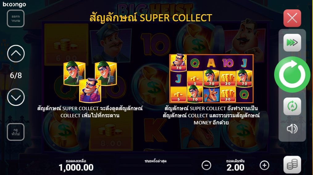 Big Heist ดูรีวิวเกม บิ๊ก ไฮซท์ สล็อตค่าย Booongo