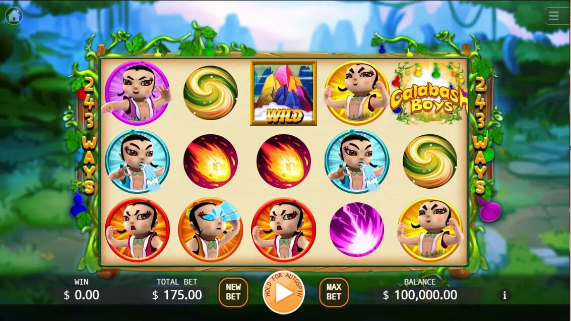 Calabash Boys เล่นเกมสล็อต ค่าย KA Gaming เด็กชายน้ำเต้า