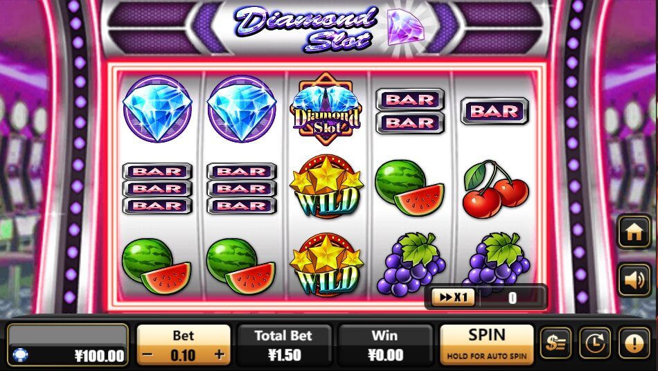 Diamond Slot รีวิวเกมสล็อต เล่นเกม CG SLOT ไดมอนด์