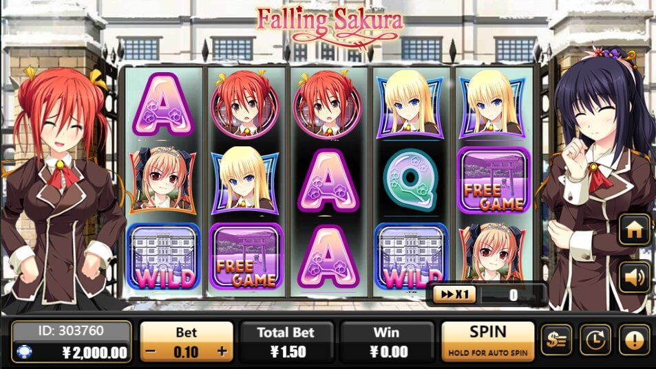 Falling Sakura ซากุระร่วง เล่นเกมสล็อต ฟรีเครดิต ไม่ต้องฝาก