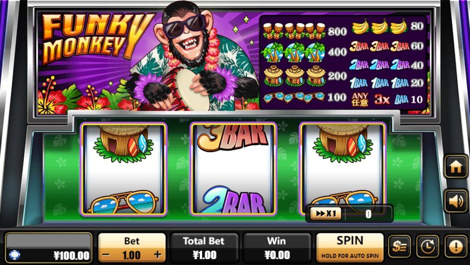 Funky Monkey เล่นเกมสล็อต สนุกไปกับเกม คลาสสิค CG SLOT