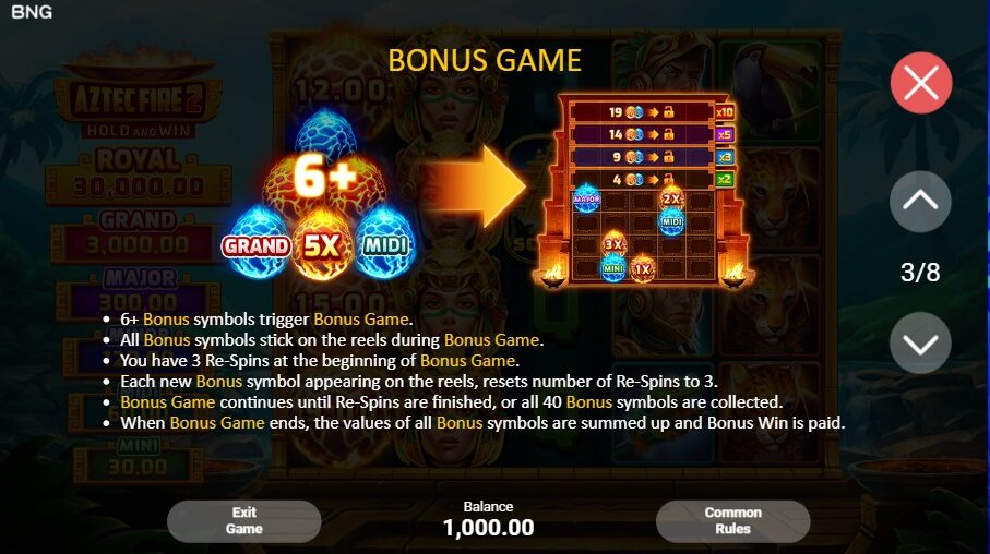 Aztec Fire 2 เดิมพันเกมสล็อต สนุกง่าย จ่ายไม่อั้น แอซเท็กไฟ ให้โชค