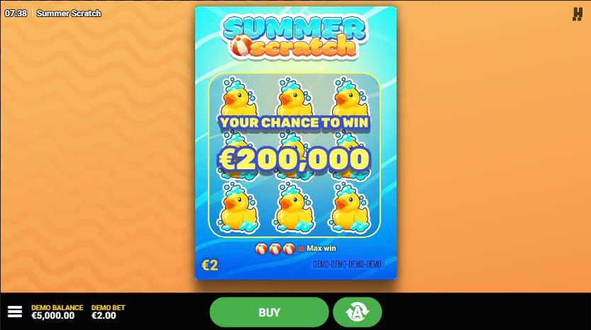 Summer Scratch เดิมพันเกมสล็อต เดิมพันเกมแบบง่าย รอยขีด