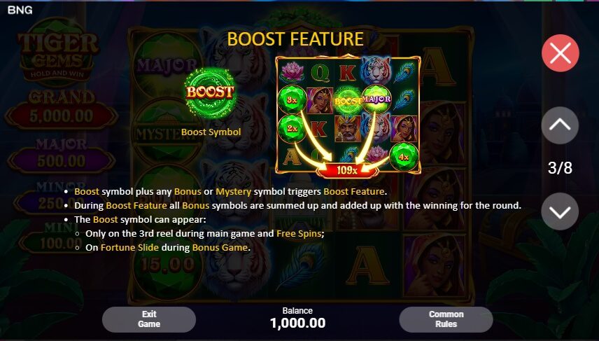 Tiger Gems เดิมพันเกมสล็อต ทดลองเล่เกมฟรี Boongo เล่นAuto