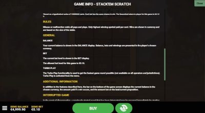 Stack'Em Scratch เดิมพันเกม สแต็คเอ็มเกา Hacksaw Gaming